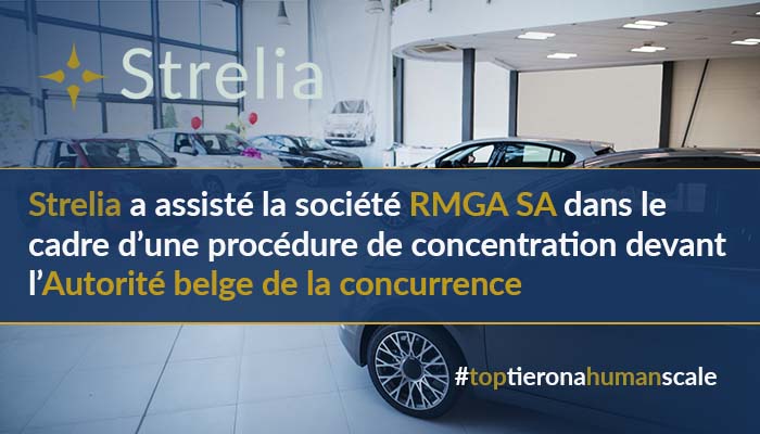 Strelia : Strelia a assisté la société RMGA SA dans le cadre d’une ...